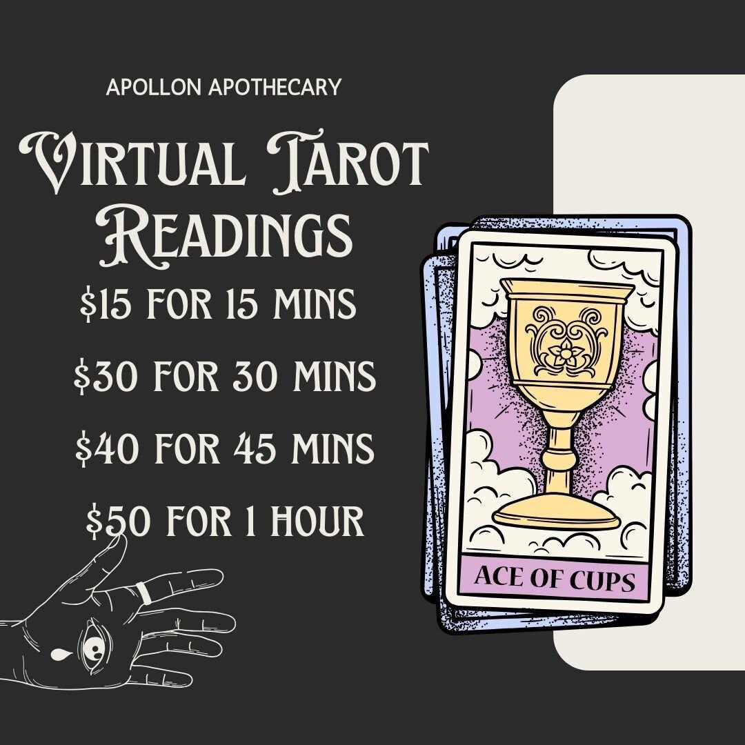 VIRTUAL TAROT READINGS: 15 Minutes - Etsy