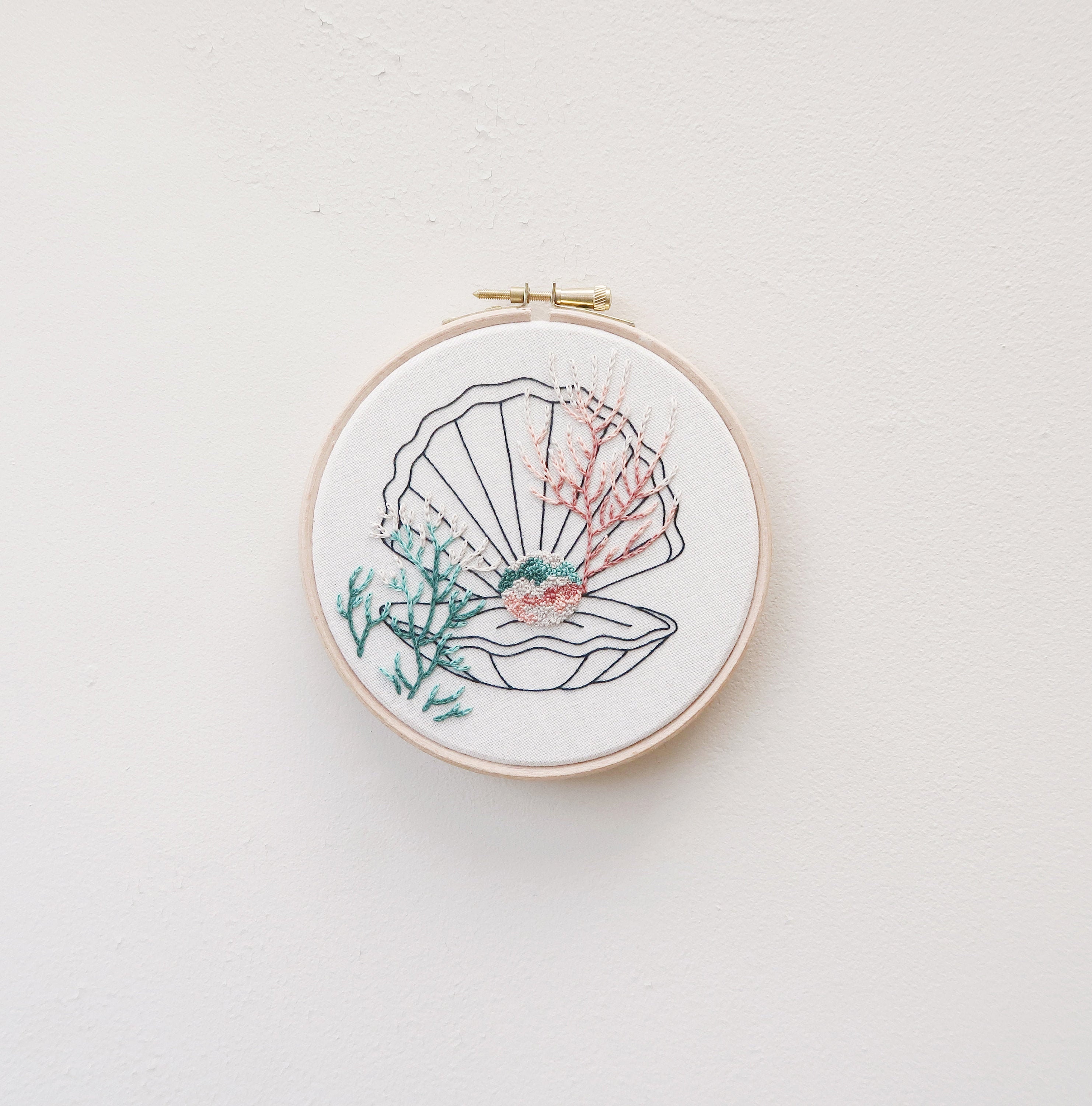 Sea Shell Embroidery Pattern PDF Digital Download 5-inch | Etsy