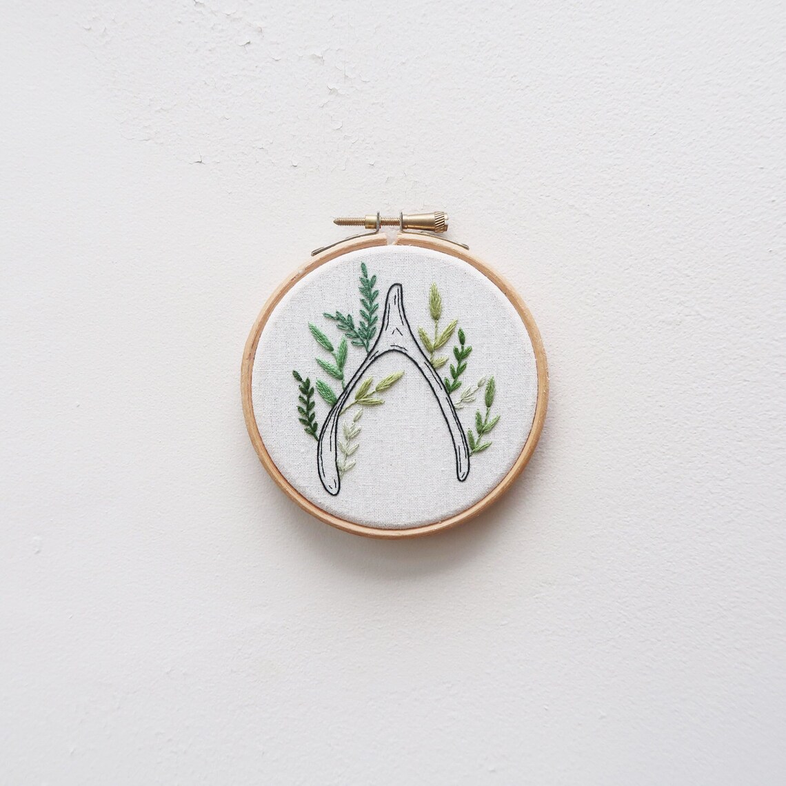 Wishbone Embroidery Pattern PDF Digital Download 4-inch | Etsy