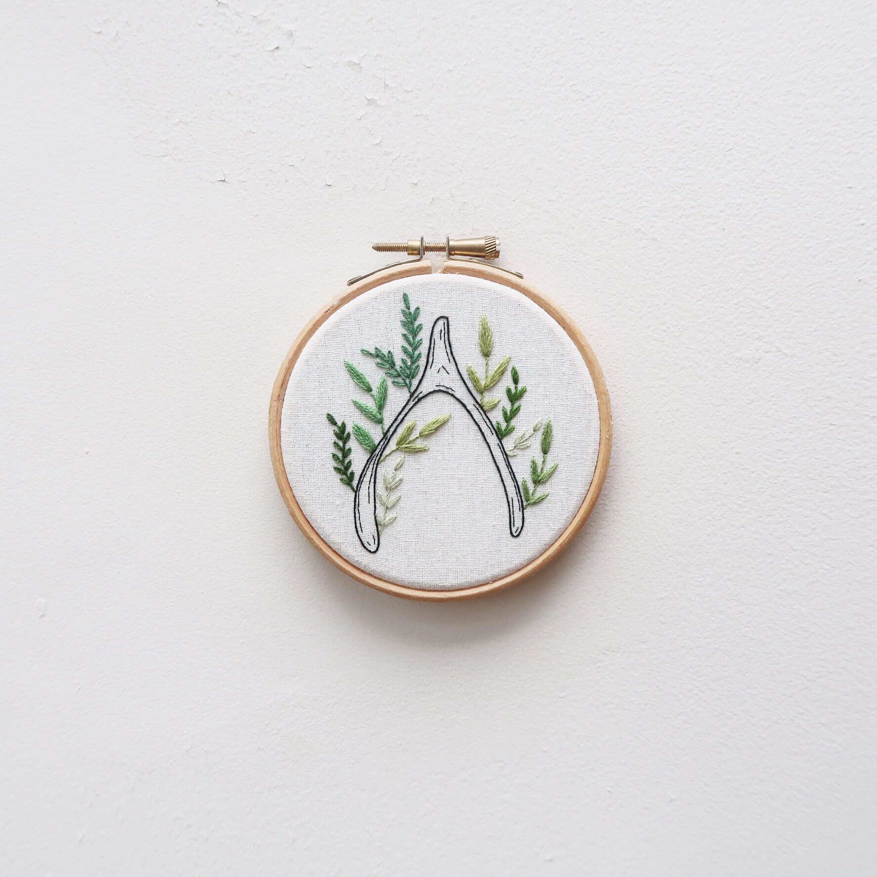 Wishbone Embroidery Pattern PDF Digital Download 4-inch - Etsy UK