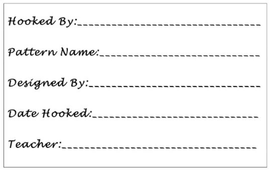 Rug Labels, Be Sure to Label Your Rug Rug Labels Pkg of 6 or 12 - Etsy