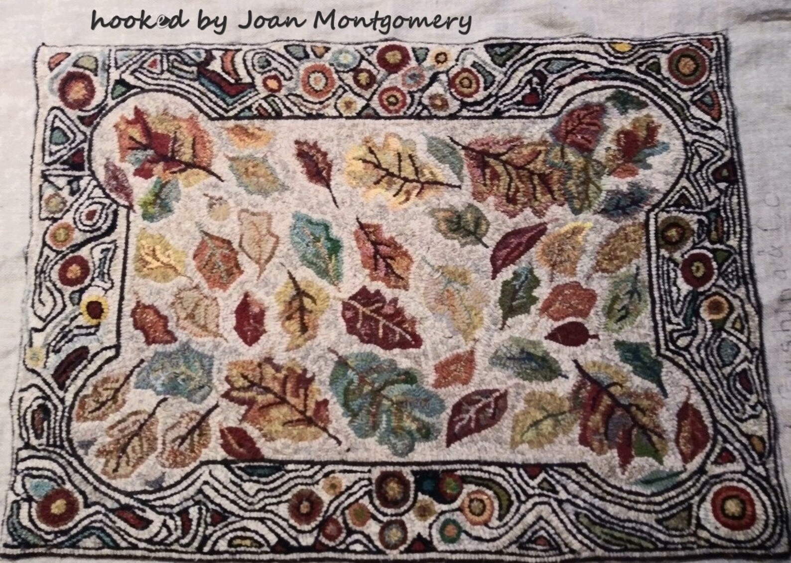 Falling Leaves 26 X 36 From Joan Moshimer Rug Hooking Pattern - Etsy