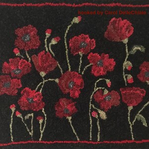 Poppies by Sharon Smith, 24" X 30" on Linen, Rug Hooking Pattern Only ...
