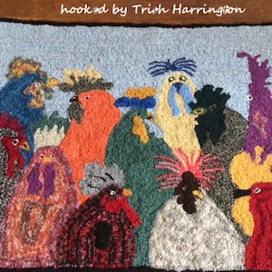 Hot Chicks by Sharon Smith, 24" X 30" on Linen, Rug Hooking Pattern ...