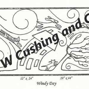 Windy Day Pattern, 2 Sizes--you Choose, Primitive Grace on Our ...