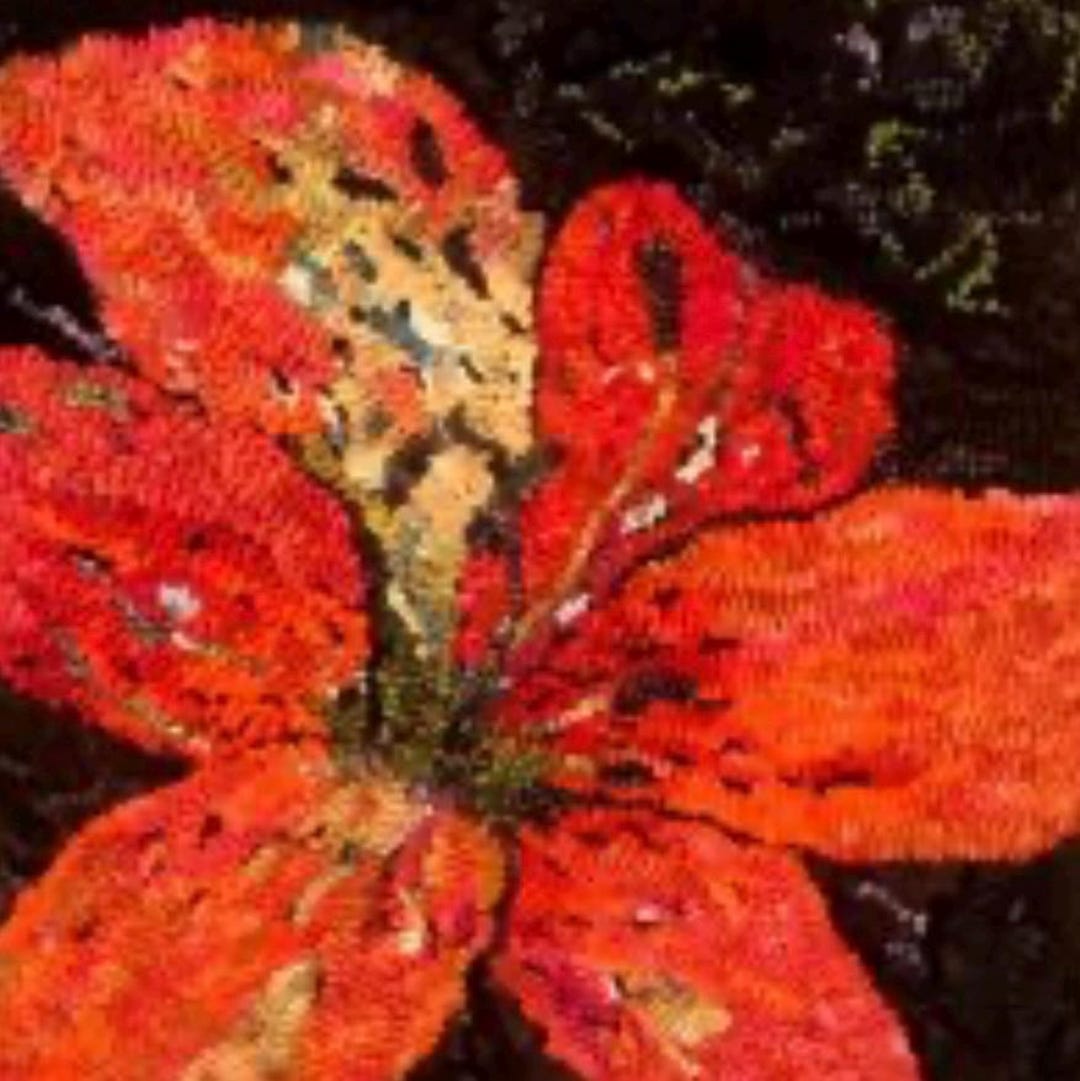 Tiger Lily, A Sharon Smith Rug Hooking Pattern - Etsy