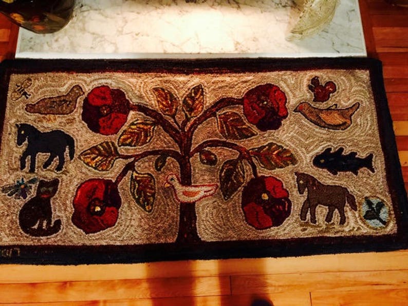 Never Never Rug by Ruth Hall Rug Hooking Pattern Only on - Etsy