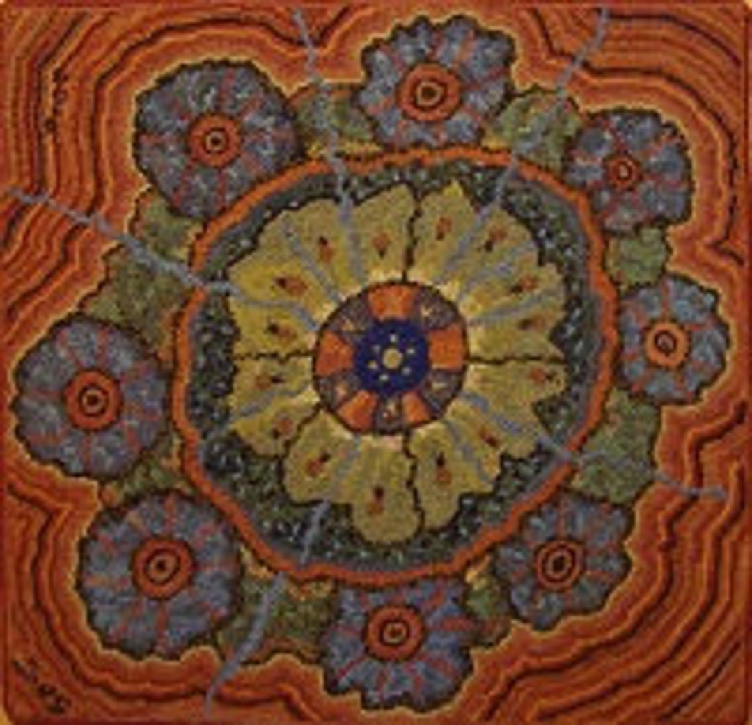 Aboriginal, 33" X 37" by Sharon Smith, on Linen, Rug Hooking Pattern ...