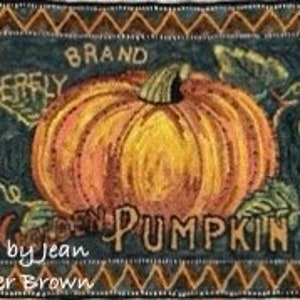 Vintage Golden Pumpkin, Vintage Postcard Pattern From Joan Moshimer's ...