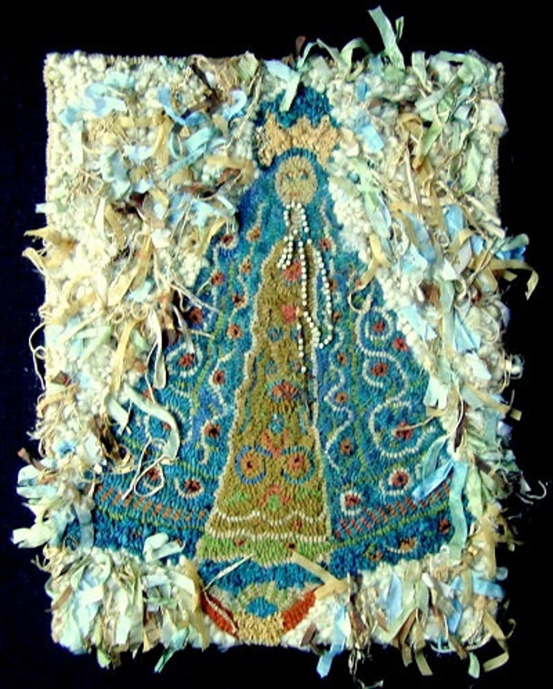 Madonna, 18" X 24", A Sharon Smith Pattern, on Linen, Rug Hooking ...