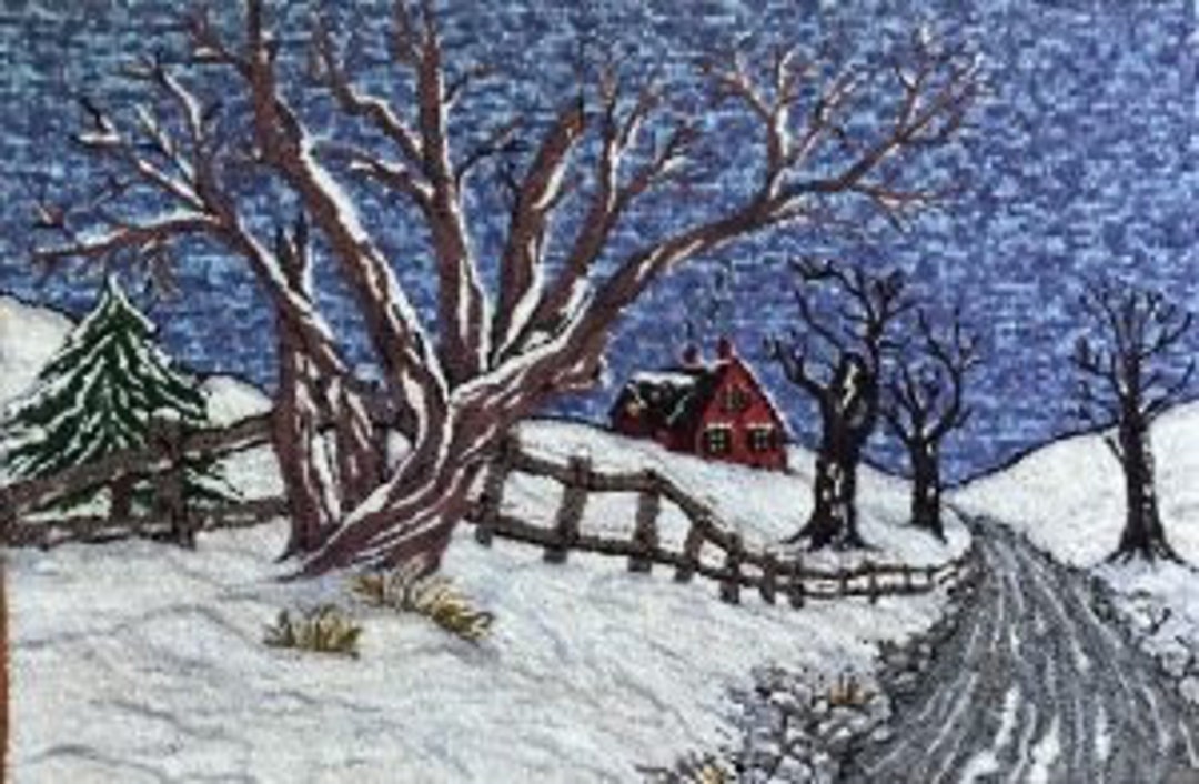 December Snows Joan Moshimer's Studio, Rug Hooking Pattern Only on ...