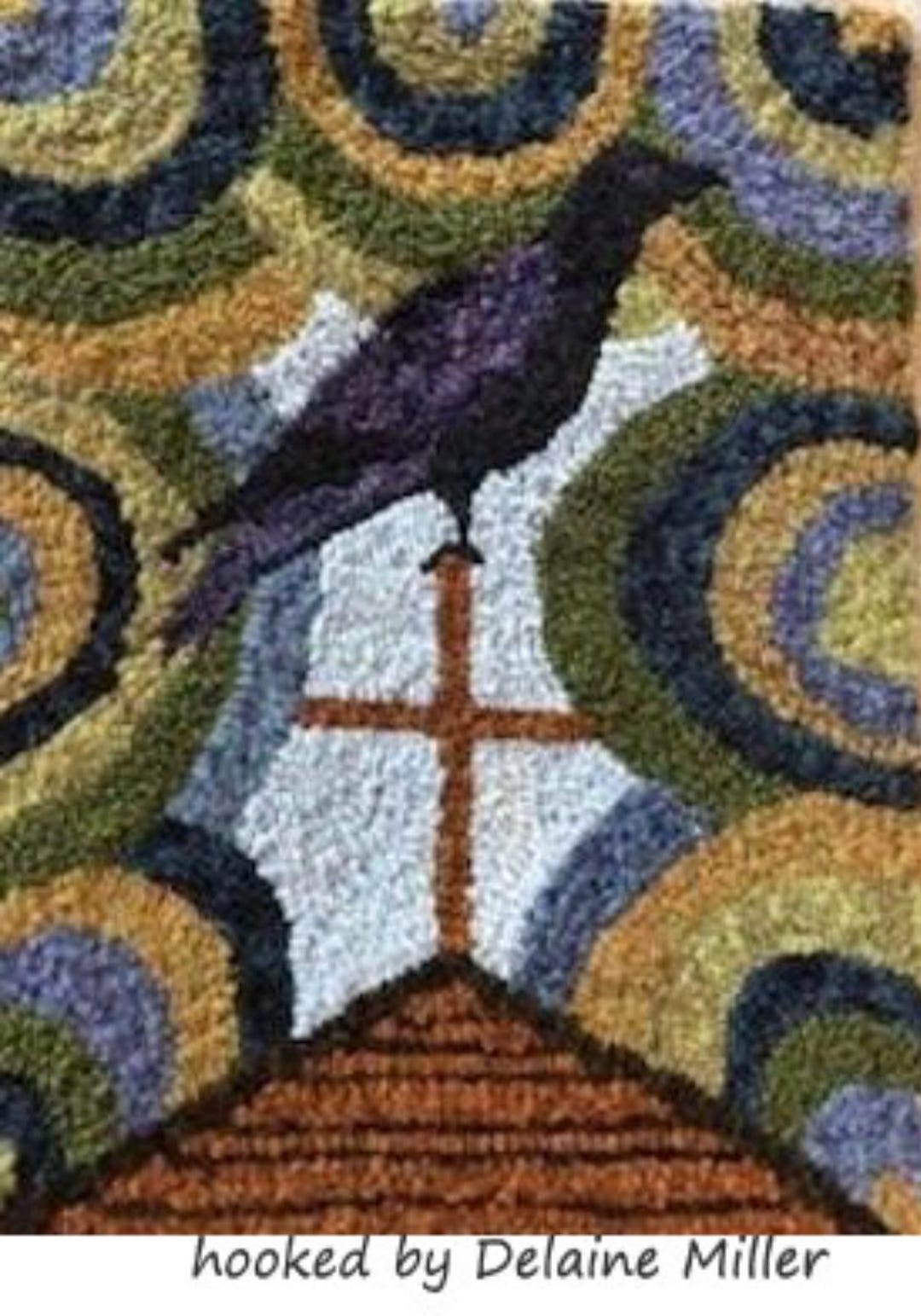 Holy Crow, A Rug Hooking Pattern by Primitive Grace(small) - Etsy
