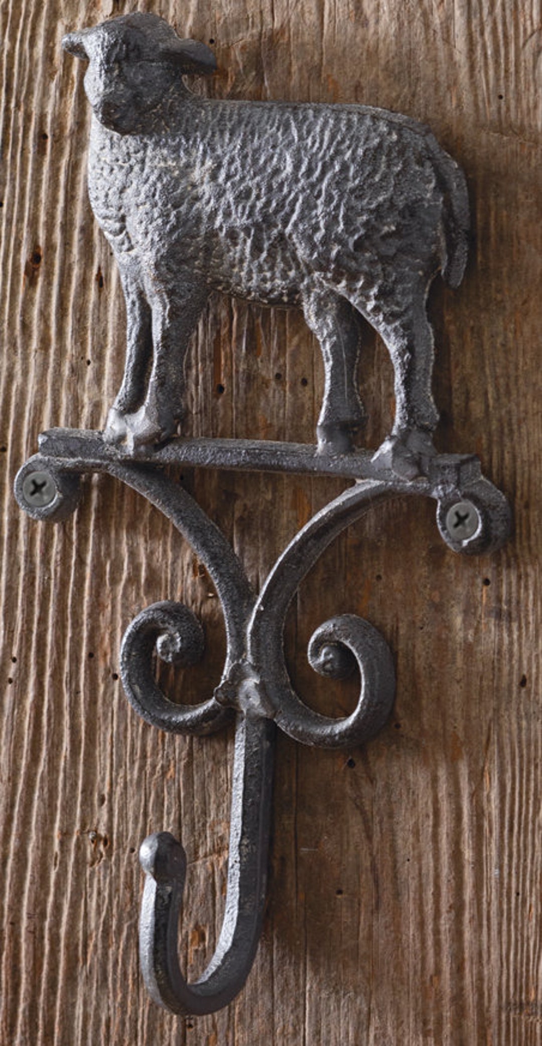 NEW! Cast Iron Sheep Wall Hook - Etsy