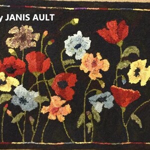 Poppies by Sharon Smith, 24" X 30" on Linen, Rug Hooking Pattern Only ...