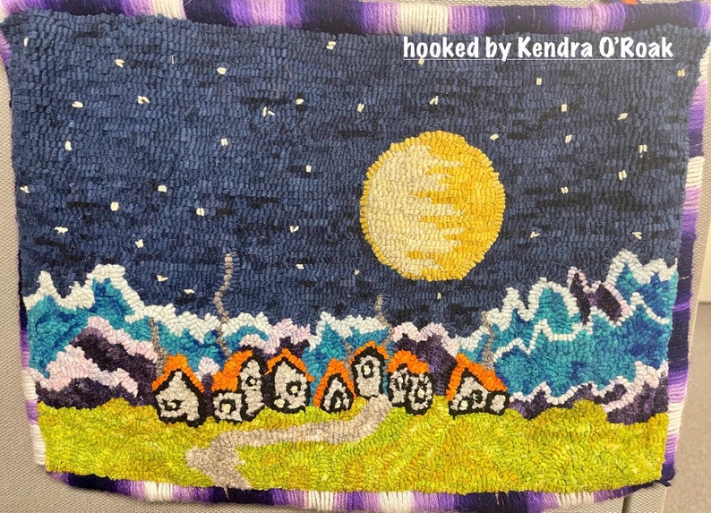 Good Night Moon 12 X 18 Storybook Cottage Rug Hooking - Etsy