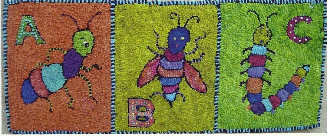 Abc's, 12" X 30" by Sharon Smith, on Linen, Rug Hooking Pattern Only - Etsy