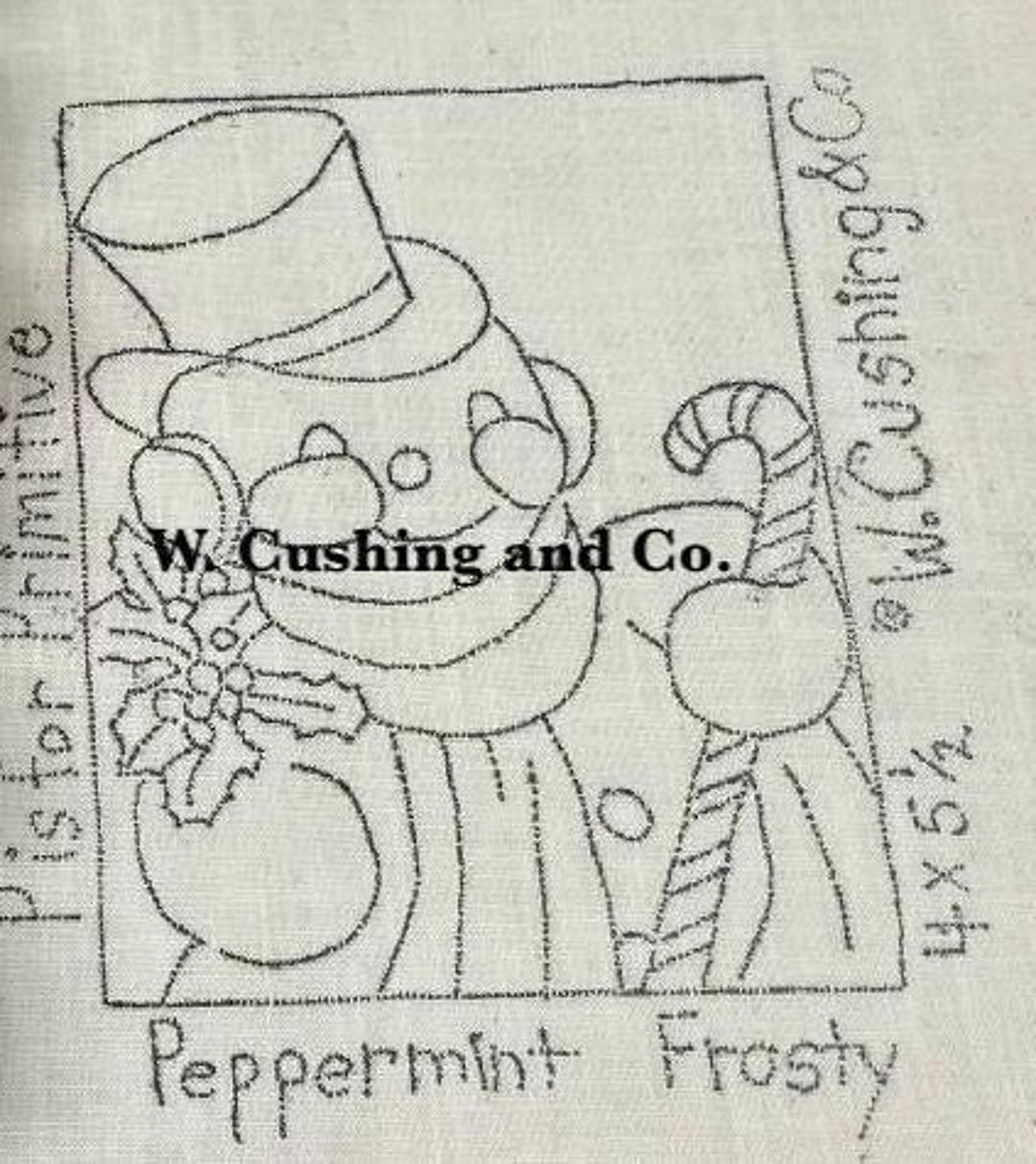 Peppermint Frosty Punch Needle Pattern ONLY - Etsy