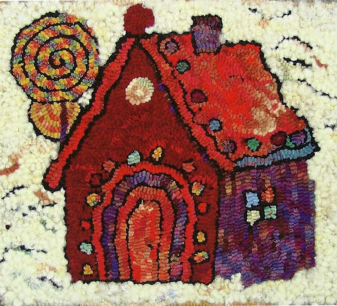 Sugarcane House, 18" X 20", A Sharon Smith Pattern, on Linen, Rug ...
