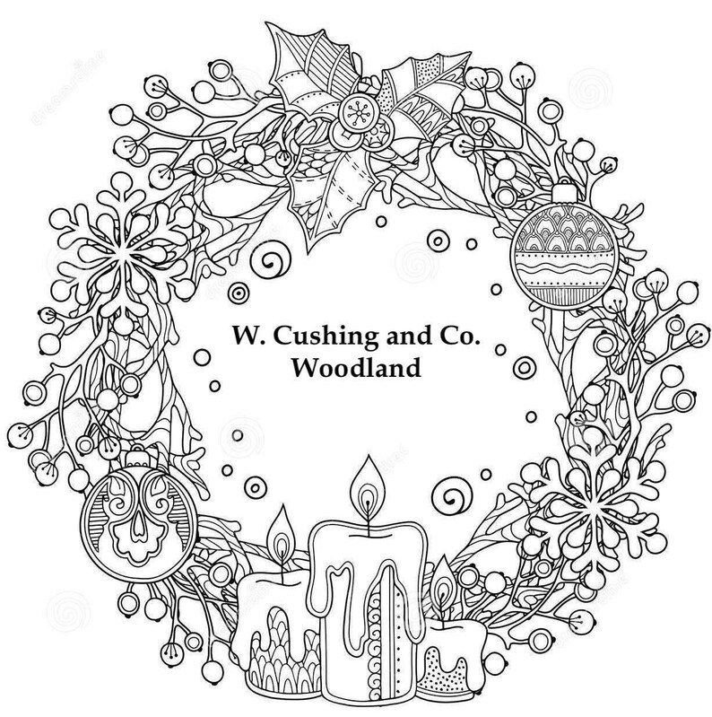 Woodland Wreath Tree Skirt P is for Primitive Design on - Etsy