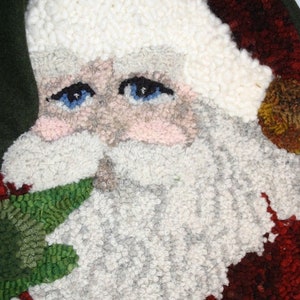 Here Comes Santa! Joan Moshimer's Studio,rug Hooking Pattern Only on ...