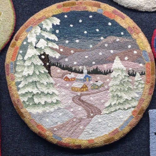 Cozy Cabin From Joan Moshimer's Studio Rug Hooking - Etsy