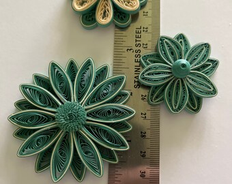 Paper Quilled Flowers - Etsy New Zealand