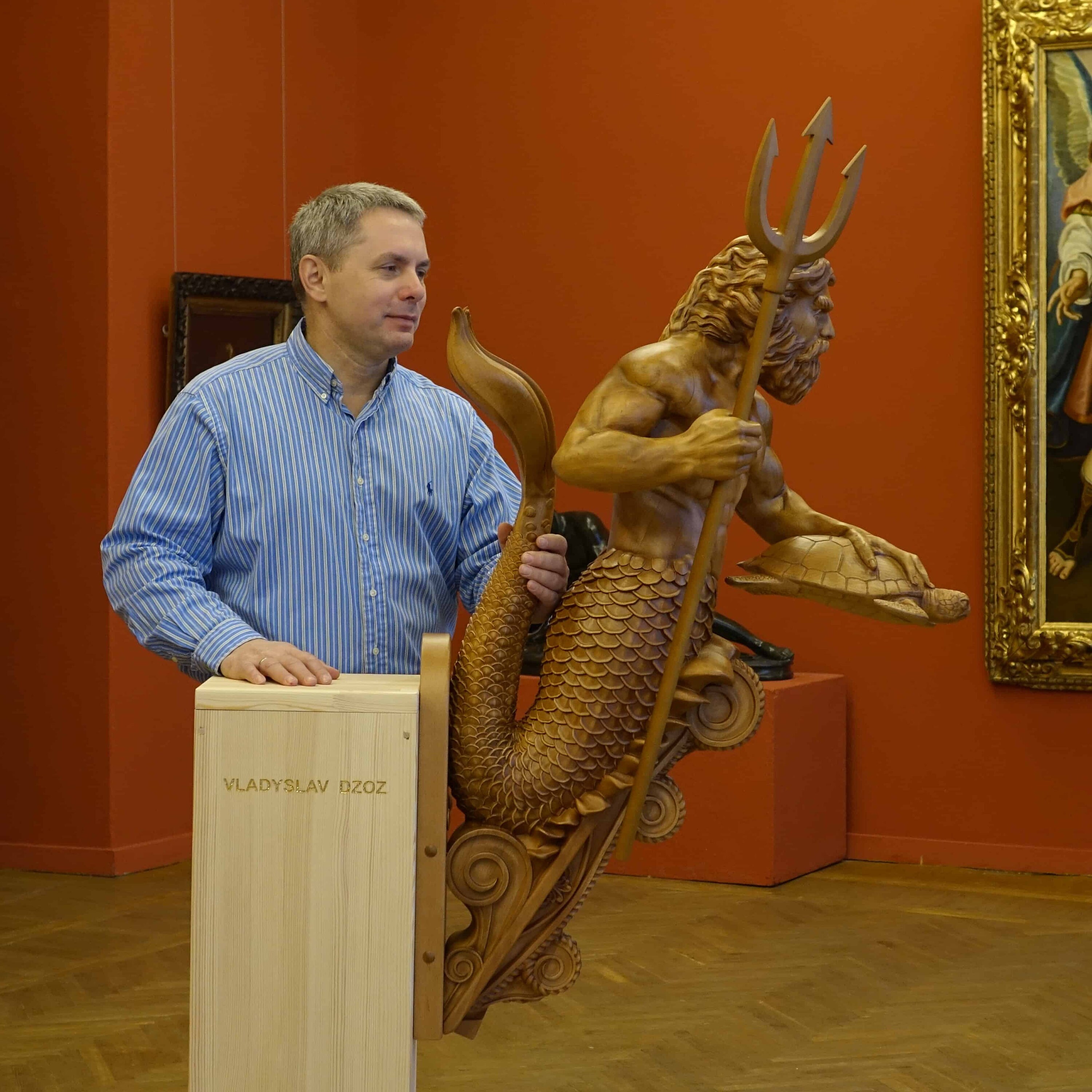 King Neptune Sculpture Poseidon Figurehead Wood Carved Statue - Etsy