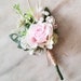 Blush Rose Buttonhole Blush Wedding Boutonniere Blush - Etsy