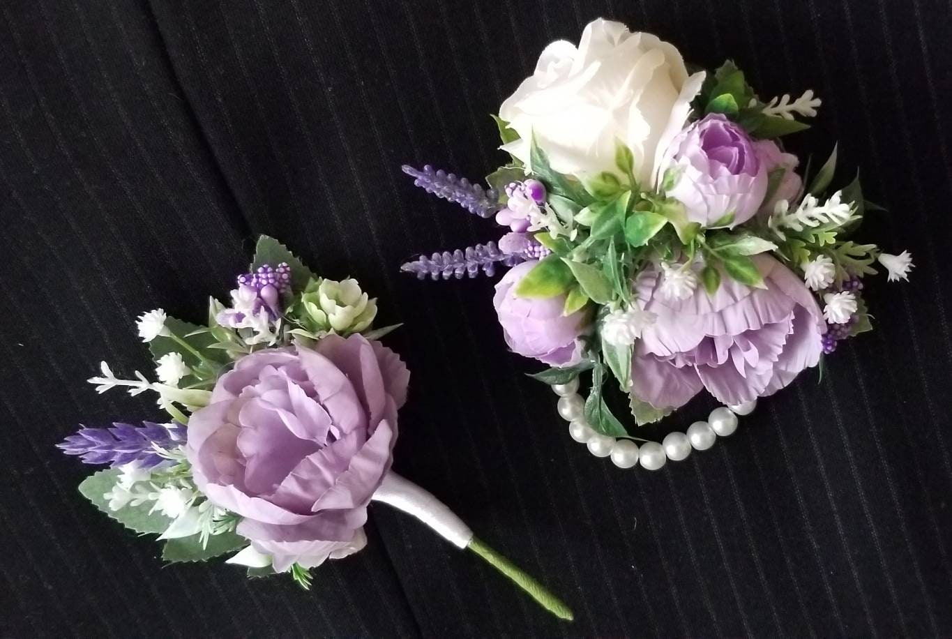 Lilac Peony Boutonniere Mauve Peony Boutonniere Violet - Etsy