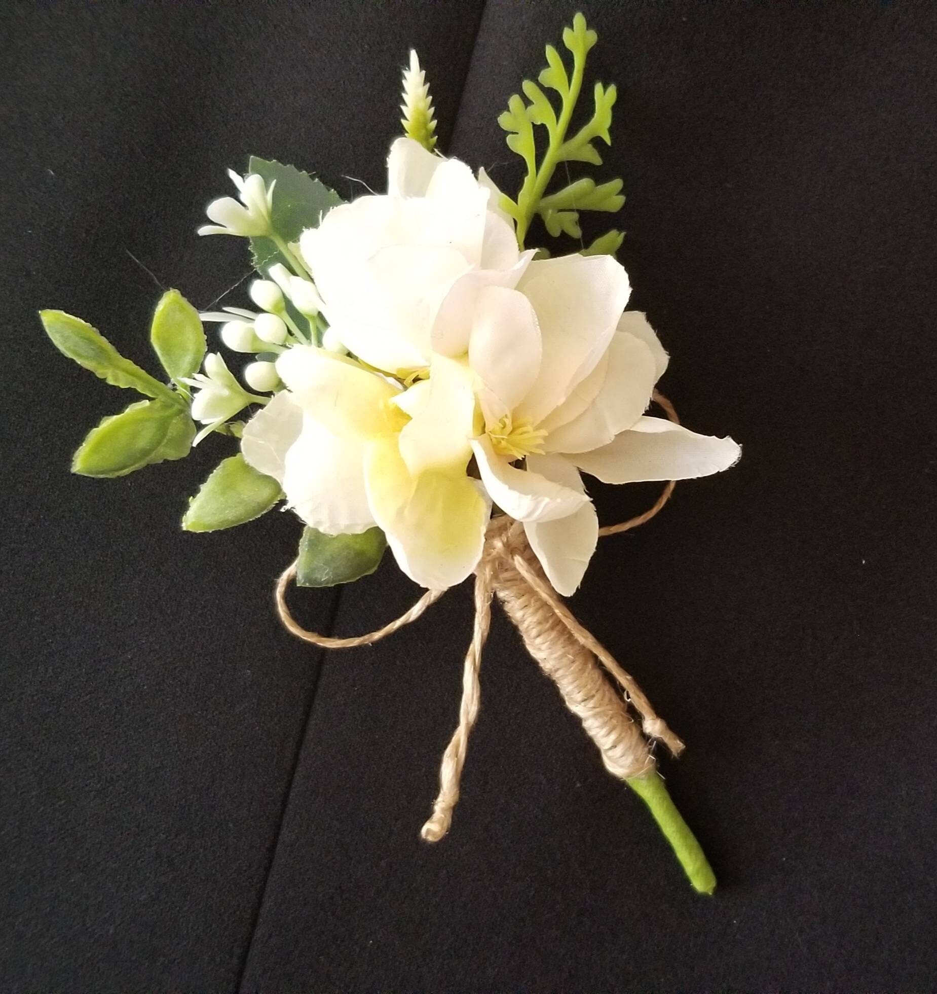 Ivory Boutonniere Ivory Wedding Boutonniere Ivory - Etsy