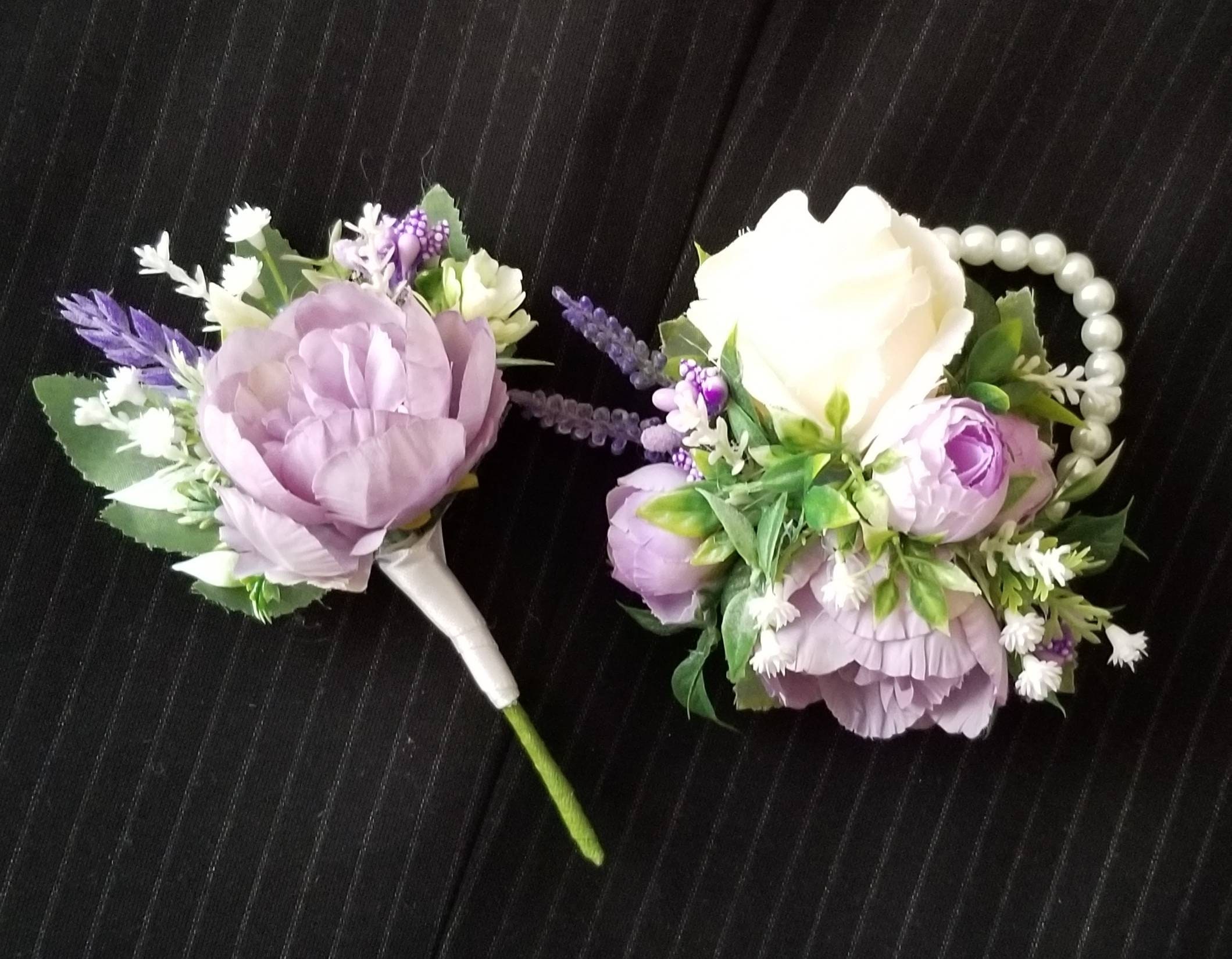 Purple Carnation Corsage