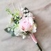 Blush Rose Buttonhole Blush Wedding Boutonniere Blush - Etsy
