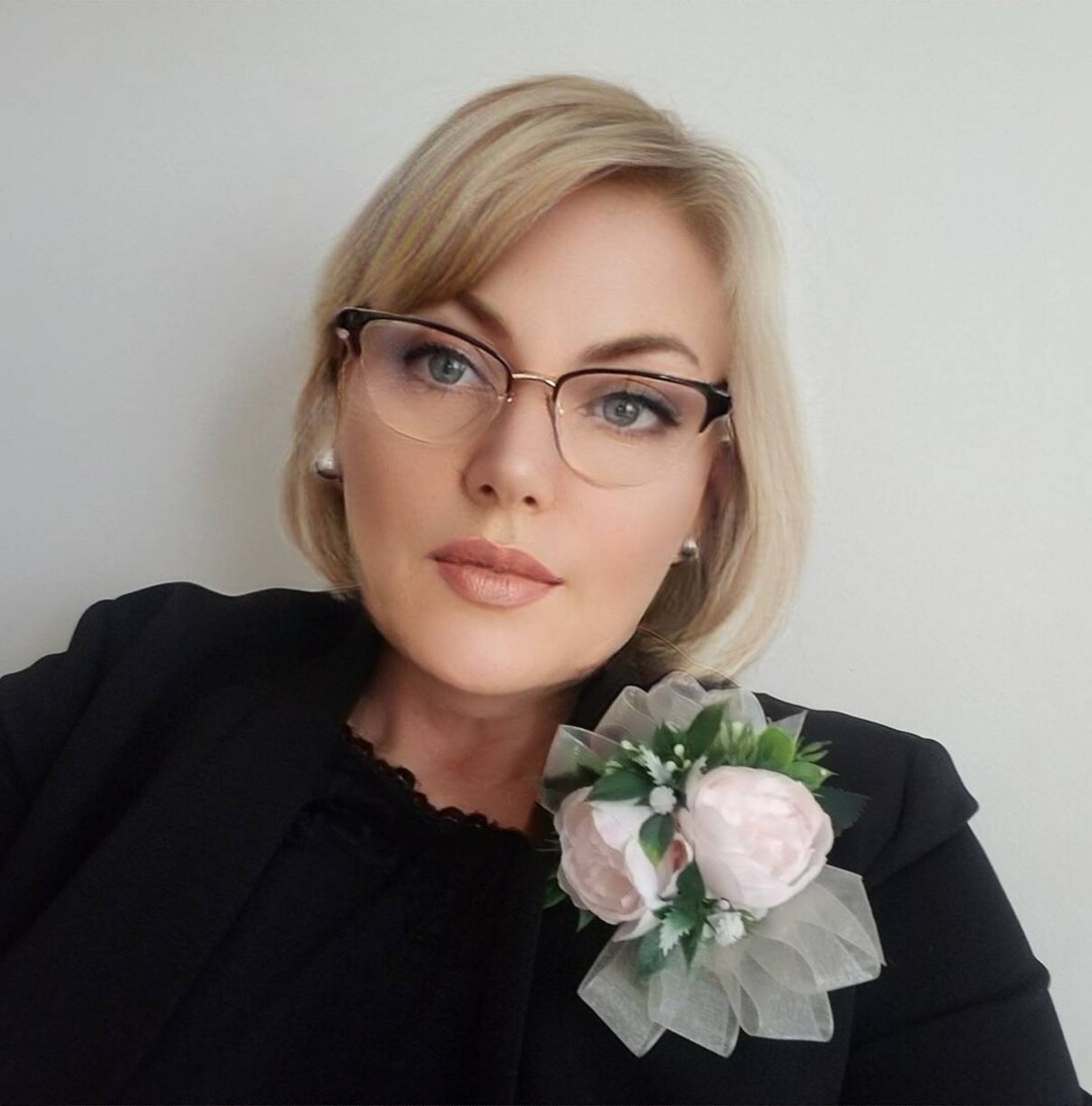 Blush Shoulder Corsage Blush Pin on Corsage Blush Peony - Etsy