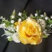 Yellow Boutonniere, Yellow Rose Boutonniere, Yellow Rose Button Hole ...