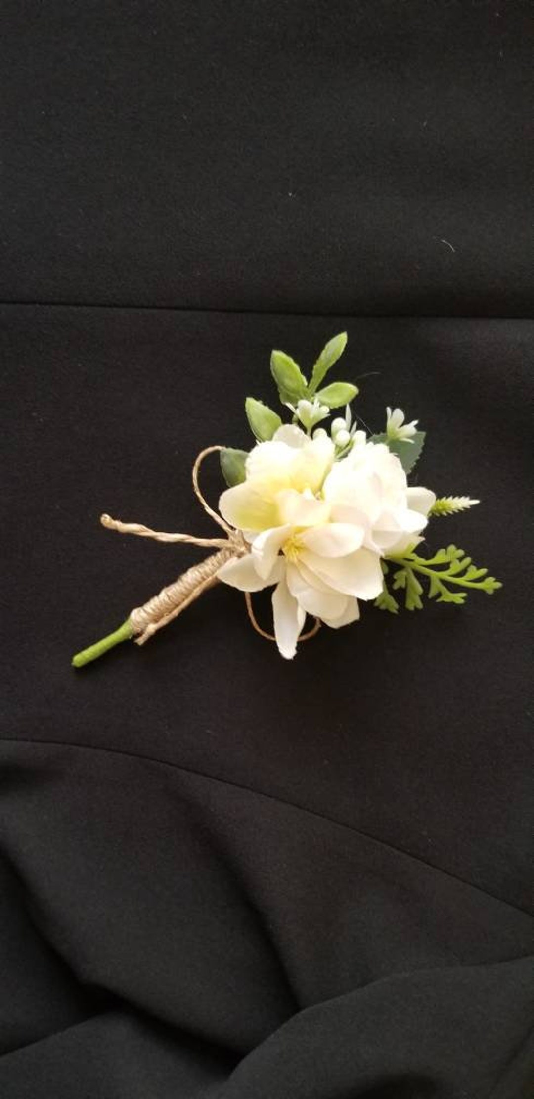 Ivory Boutonniere Ivory Wedding Boutonniere Ivory - Etsy