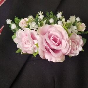 Pink Pocket Boutonniere, Pink Rose Pocket Boutonniere, Pink Pocket ...