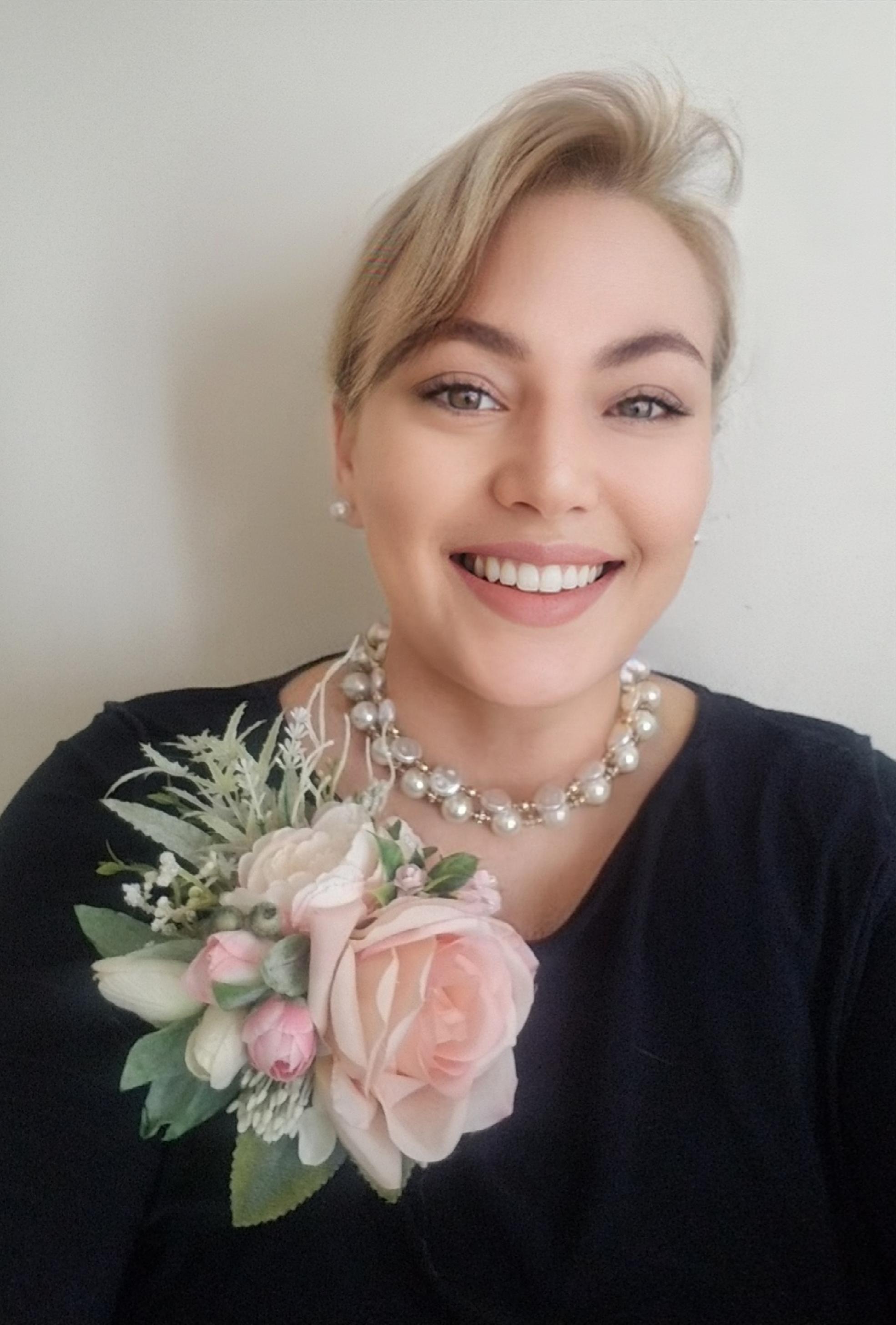 Pink Floral Shoulder Corsage, Artificial Rose Brooch, Custom Wedding ...