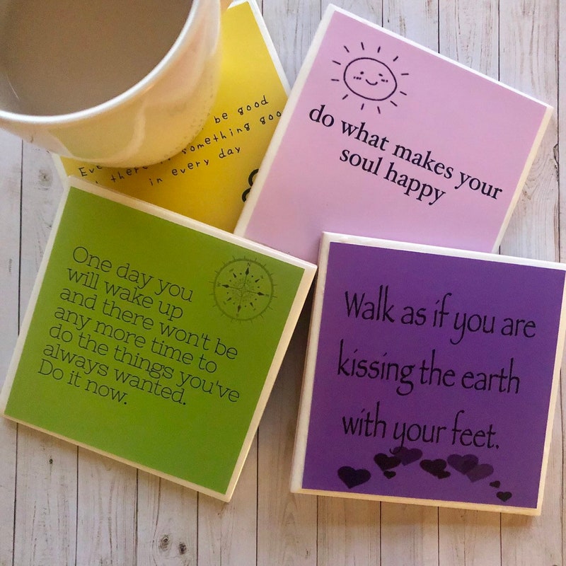 Quote Coasters - Etsy