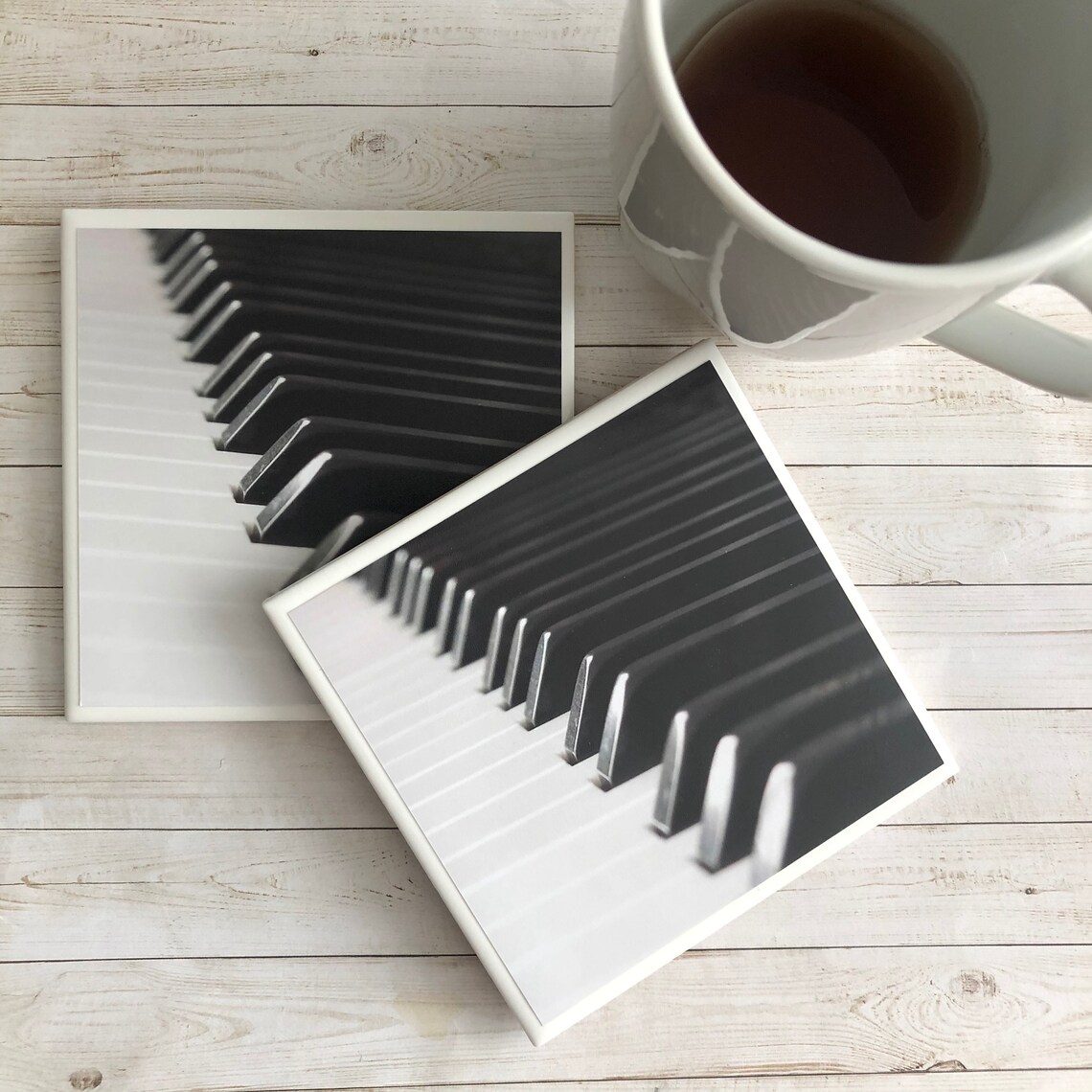 Pianist Gift Piano Ceramic Coasters Musician Art Music - Etsy