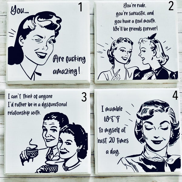 Funny Coasters - Etsy