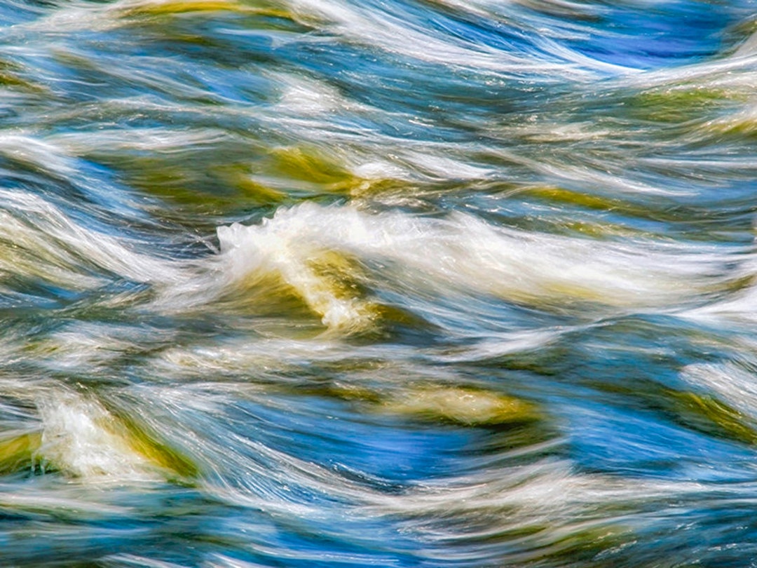 Blue Water Abstract Print Abstract Waves Nature Photography, Fine Art ...
