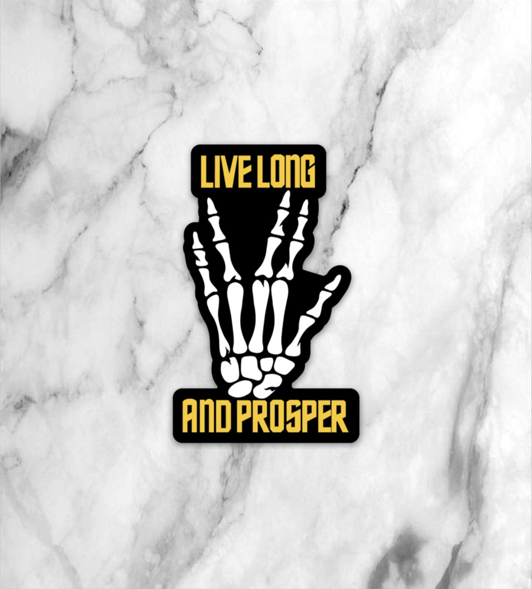 Vulcan Skeleton Star Trek Vinyl Sticker Waterproof - Etsy