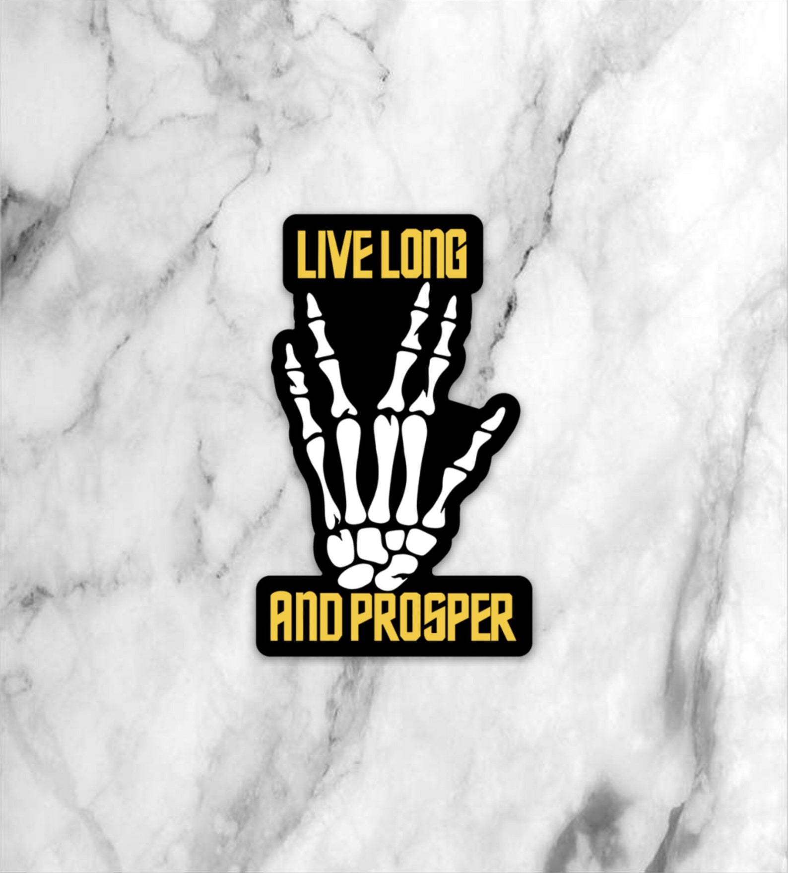 Vulcan Skeleton Star Trek Vinyl Sticker Waterproof | Etsy