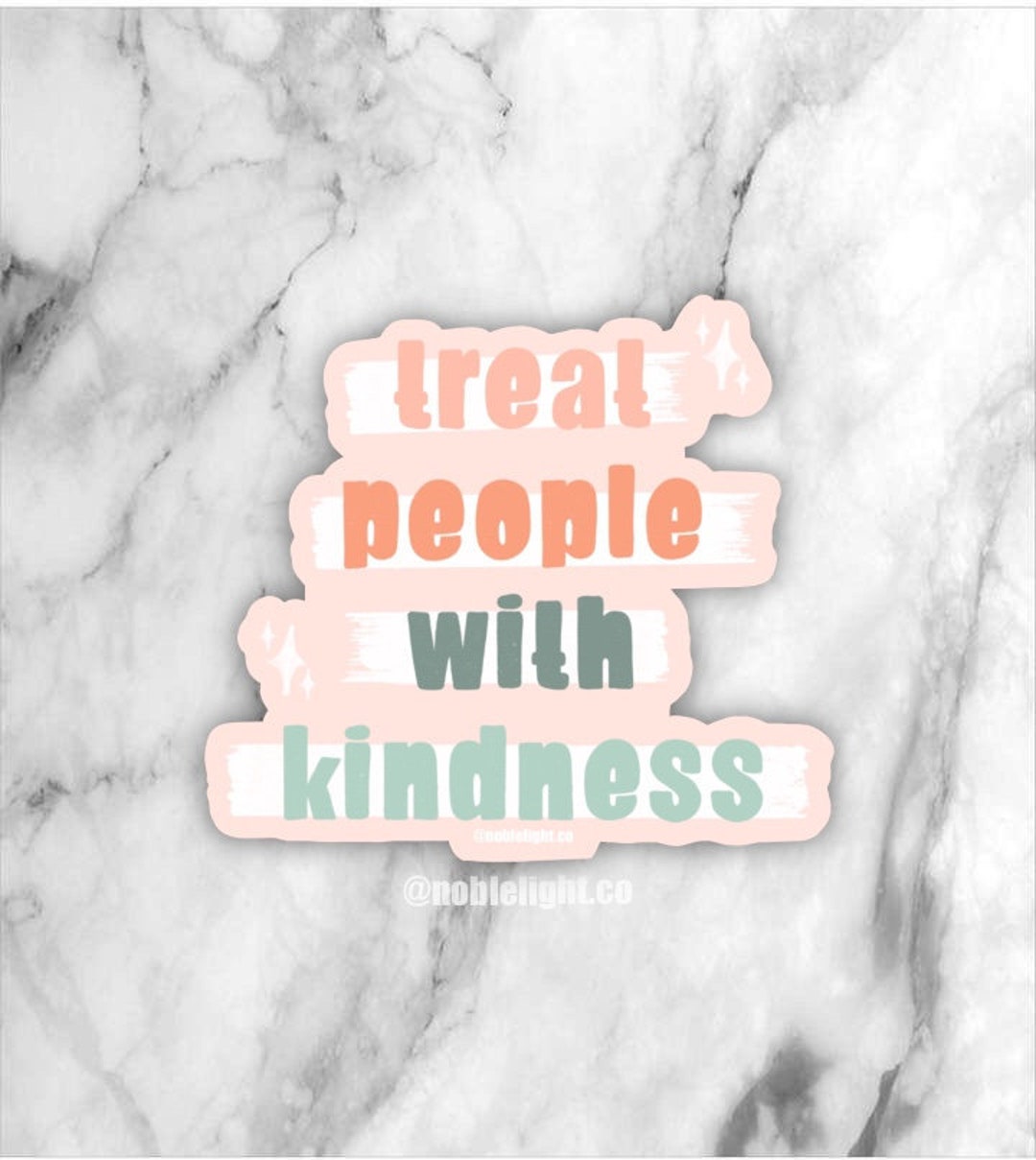 Treat People With Kindness TPWK Vinyl Sticker Waterproof, Weatherproof ...