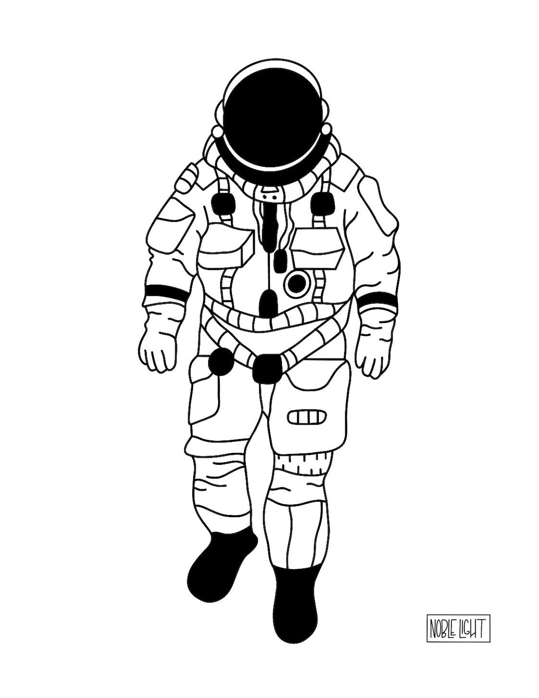 BUNDLE Space Coloring Page - Etsy