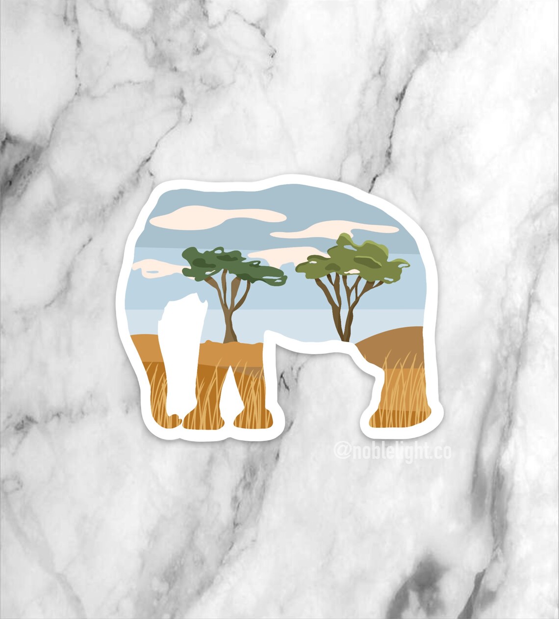 Elephant Vinyl Sticker Waterproof Weatherproof Dishwasher | Etsy