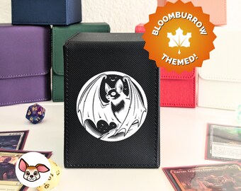 Basswood MTG Travel Box With Gear Mechanism Wooden Magic the Gathering ...