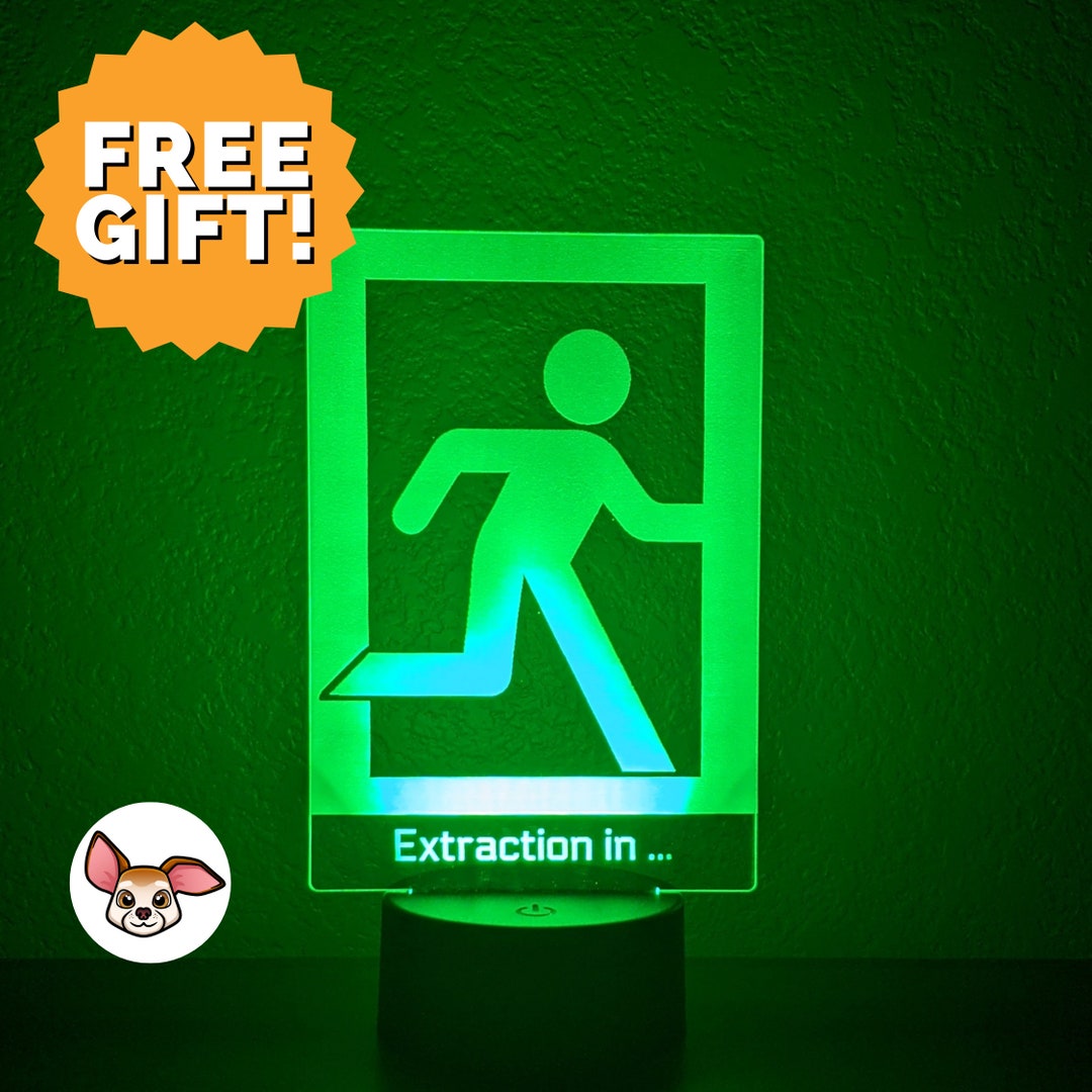 Escape From Tarkov "extraction In..." LED Light - Adjustable Colors - Etsy