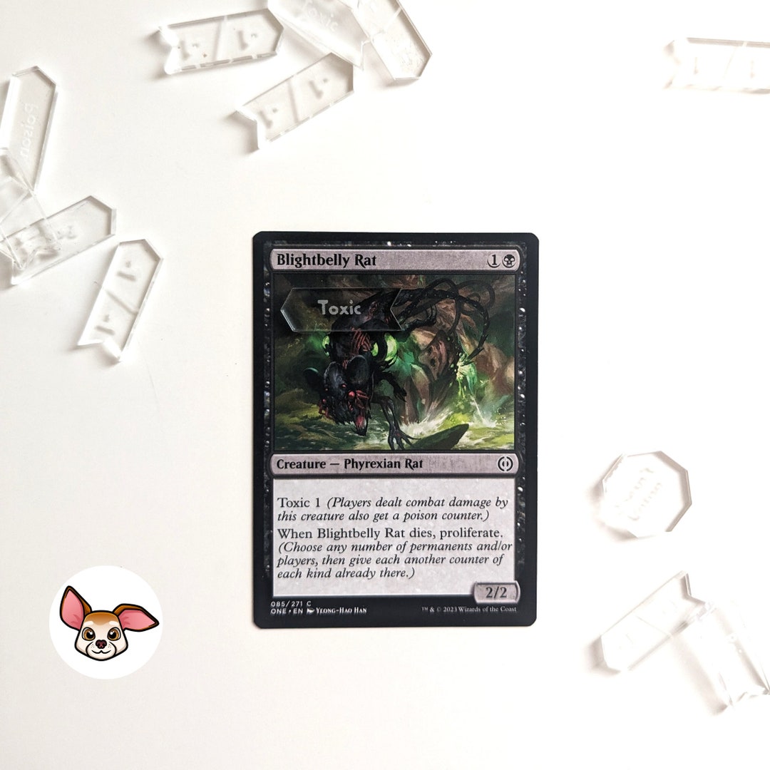 40x Clear Acrylic MTG Negative Effect Counters - Etsy