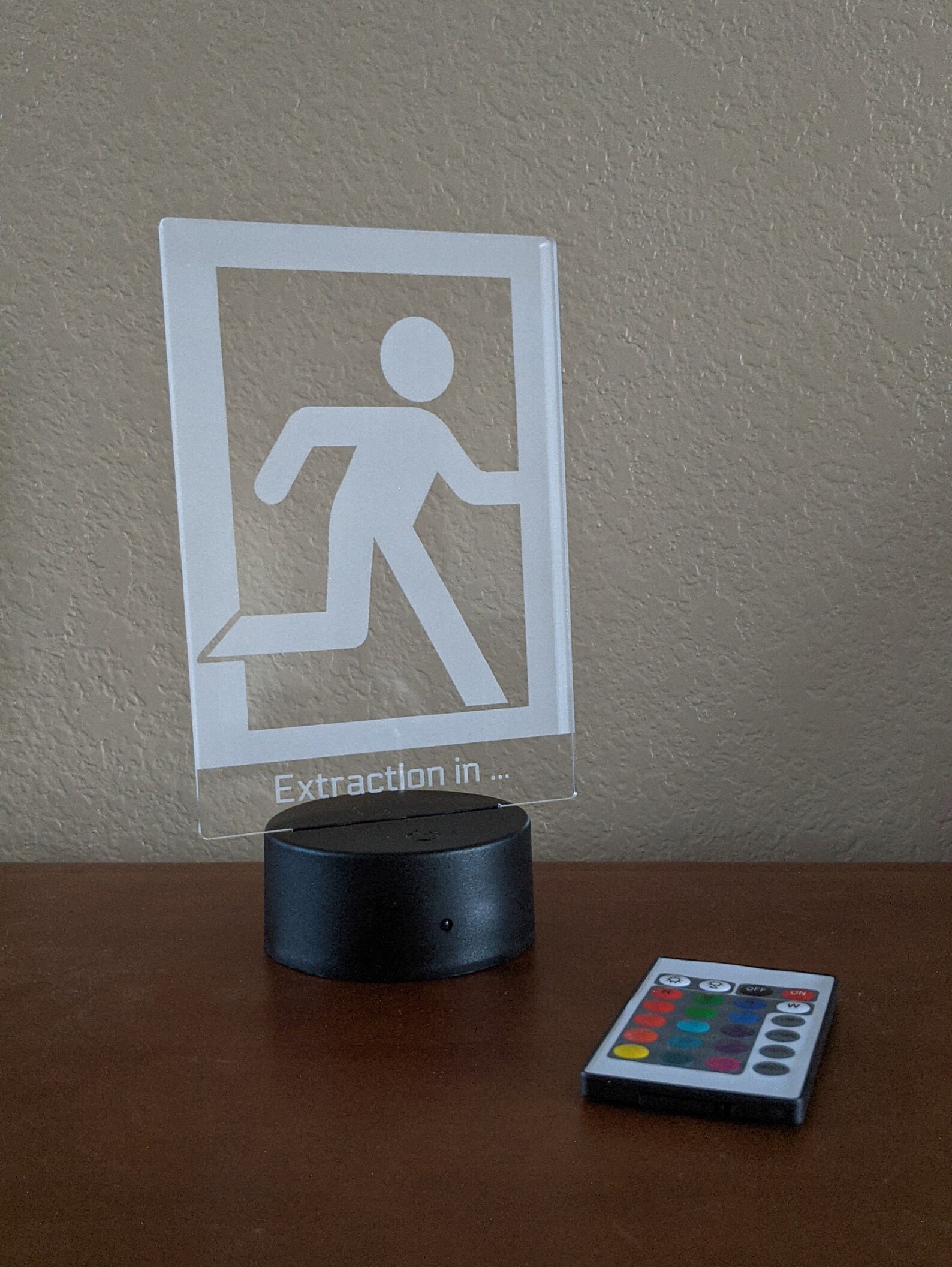 Escape From Tarkov "extraction In..." LED Light - Adjustable Colors - Etsy